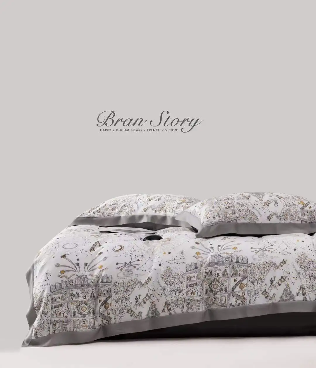 【H4012】60支天絲七件式床罩組 | 朱媽媽古早棉被店